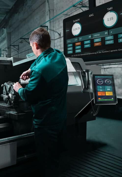 Andon systems - Your key figures always in view - apronic